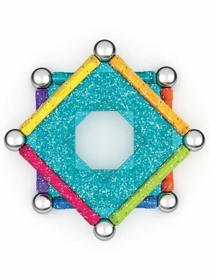 GEOMAG Магнитный конструктор Блёстки 22 элемента для детей от 3 лет