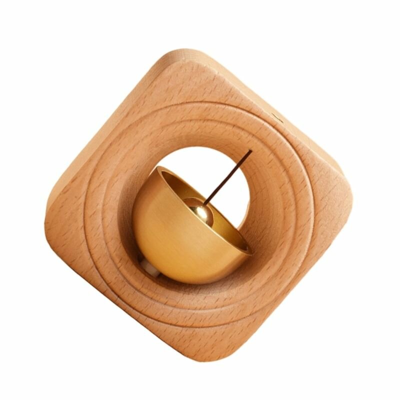 Деревянные колокольчики в японском стиле, бытовые духовые колокольчики-квадратные