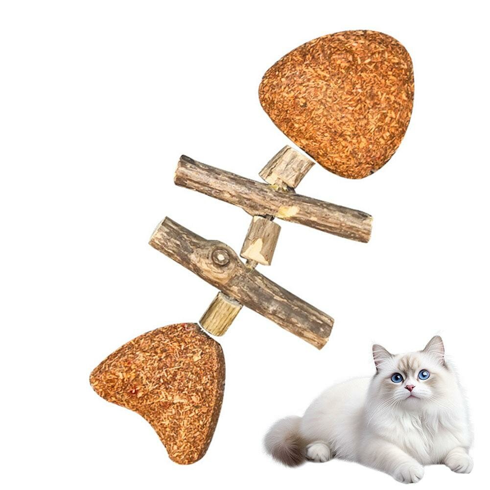 Игрушка для животных, Имитация коренных зубов, устойчивая к укусам игрушка для кошек, голова из рыбьей кости