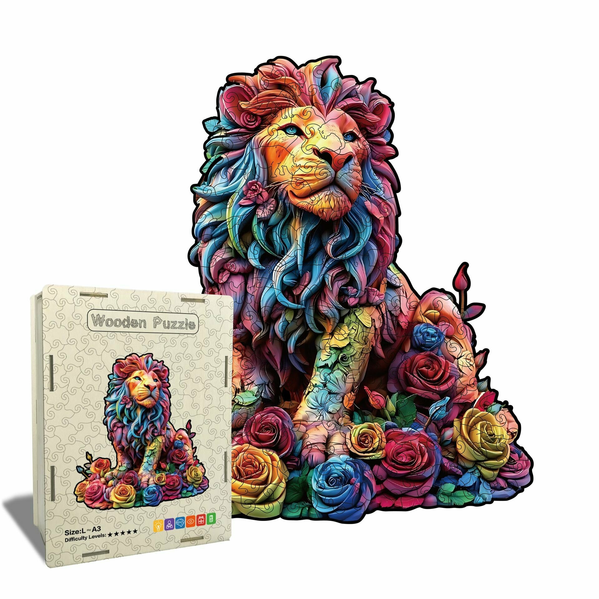 Креативный 3D пазл деревянный животный, необычная фигурная мозаика для подростков и взрослых, развивающая игрушка ручной работы, оригинальный подарок на день рождения, кросс-бордер хит продаж