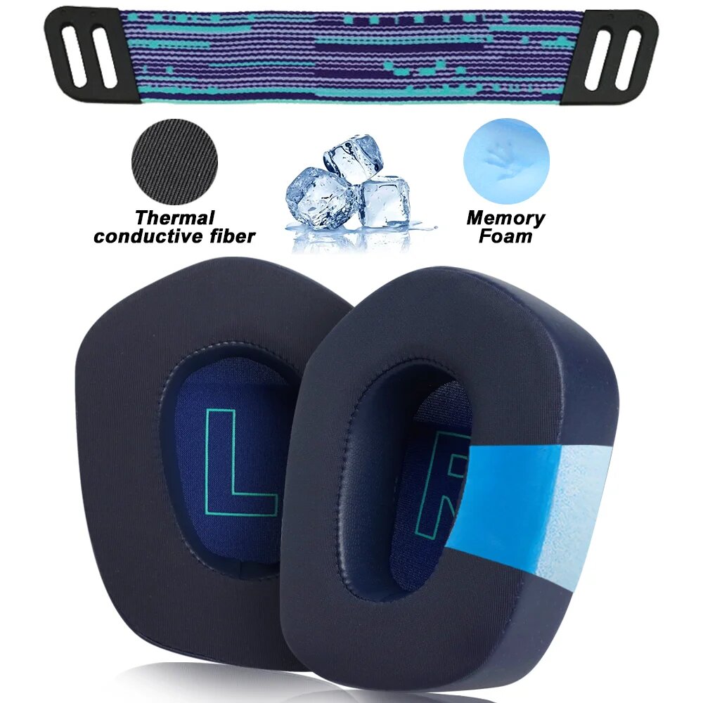 Амбушюры Ice Blue Combo для Logitech G733 G335 G535
