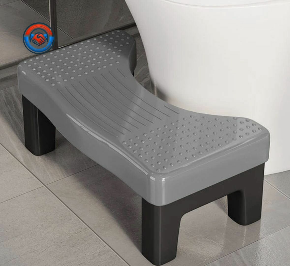 Пластиковая подставка для ног, скамейка для туалета на приседках удобная опора для ступней, комфорт и гигиена при использовании туалета