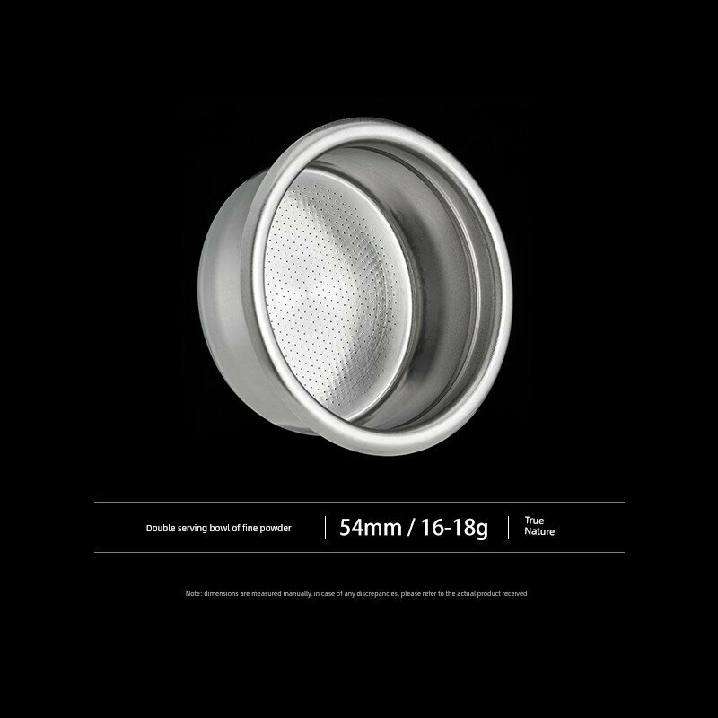 Универсальная чаша для кофемашины (51/54/58 мм) из нержавеющей стали 304, для одинарных/двойных чашек, без отверстий,