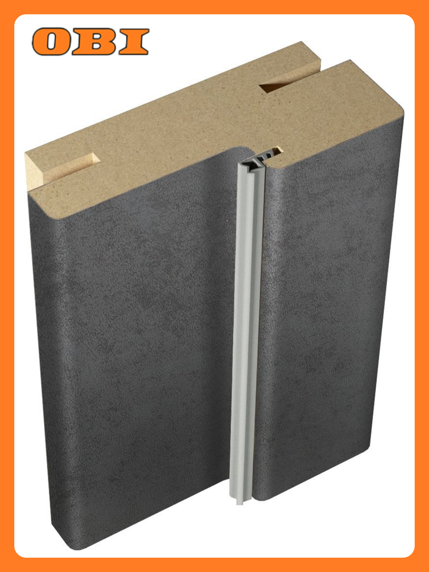 Дверная коробка Невада телескопическая Бетон 38х2100 мм 2,5 шт