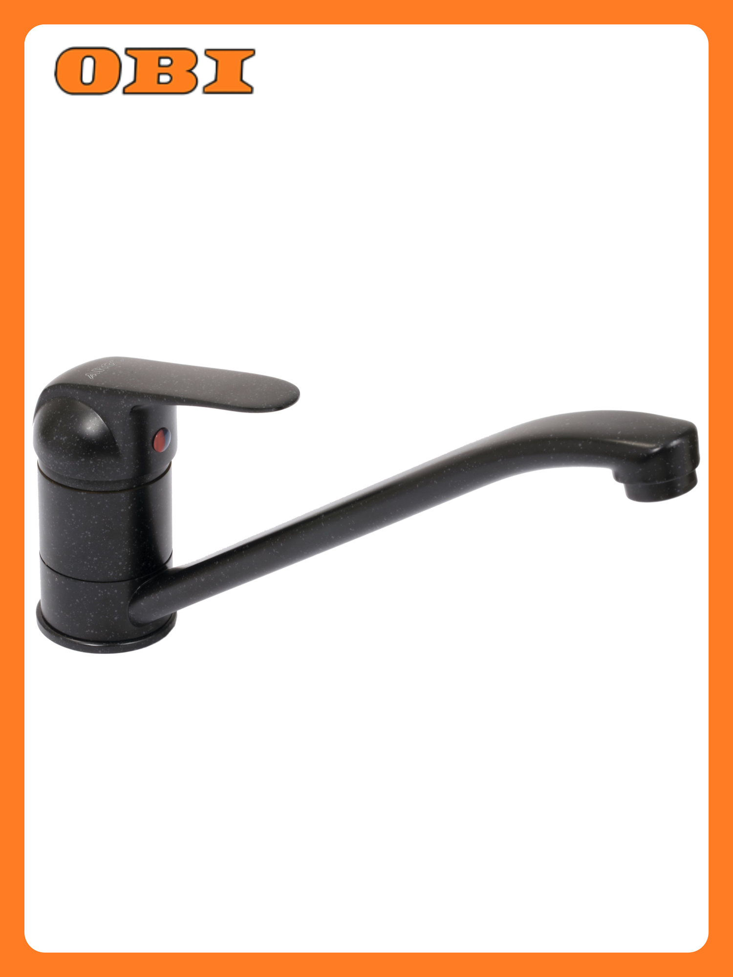 Смеситель для кухонной мойки ARGO ECHO 40-01 поворотный излив, черный