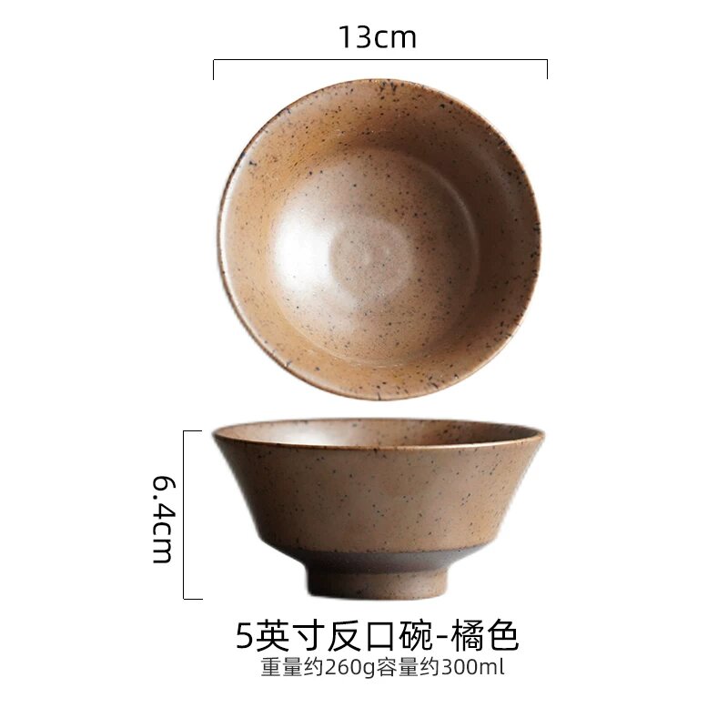 Домашняя миска для риса ручной работы в японском стиле, маленькая миска для супа, миска для фруктов, миска для японских
