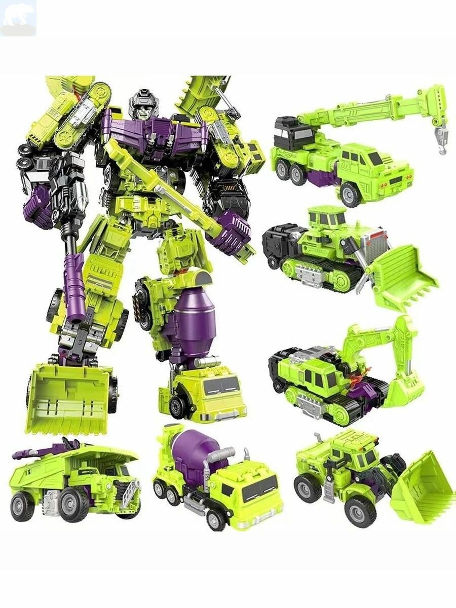 NBK 3349 игрушка-трансформер опустошитель 6 в 1 комбинатор робот фигурки из фильмов модель ABS 42 см большой деформационный автомобиль