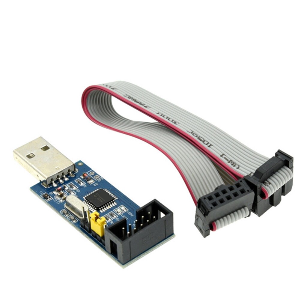 AVR-программатор ISP, загрузчик USBASP с самовосстановлением, защита от перегрузки по току-1 упаковка
