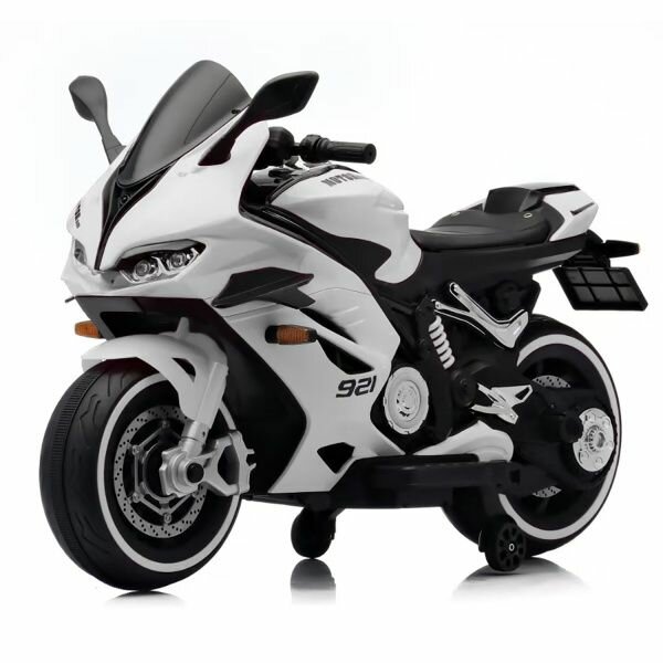 Детский электромотоцикл Ducati (12V, EVA, ручка газа, спидометр) - FT-921-WHITE