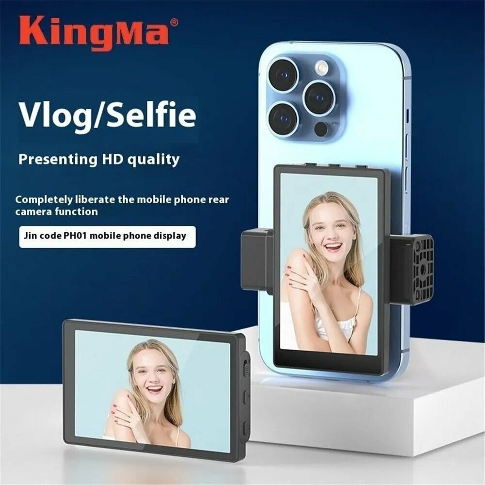 KINGMA Vlog Selfie Monitor Магнитный экран Задняя камера для мобильных телефонов