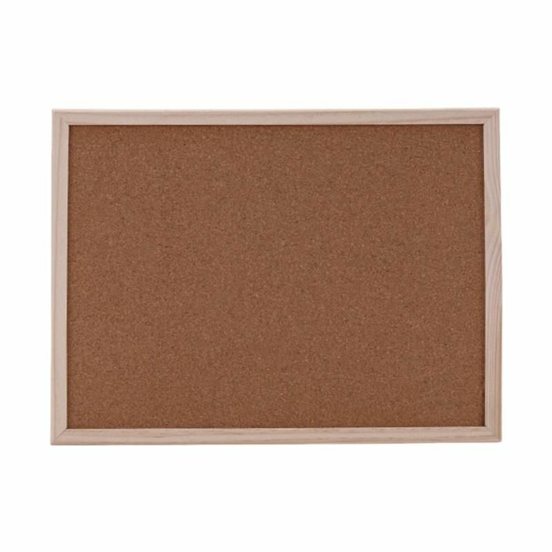 Пробковая доска с деревянной рамкой, - 30x40