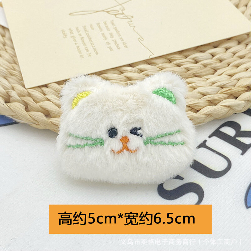 Симпатичная плюшевая кукла подвеска кошачий брошь сумка подвеска одежда обувь носки шарф аксессуары Белый кот_Модель