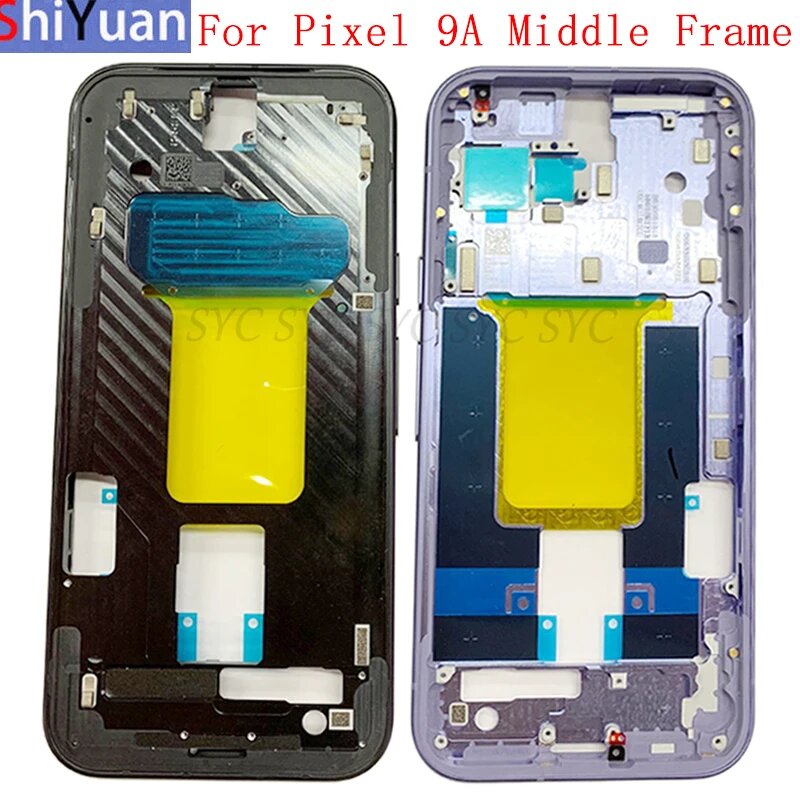 Средняя рамка корпуса, лицевая панель для Google Pixel 9A, запасные части для ЖК-рамки телефона
