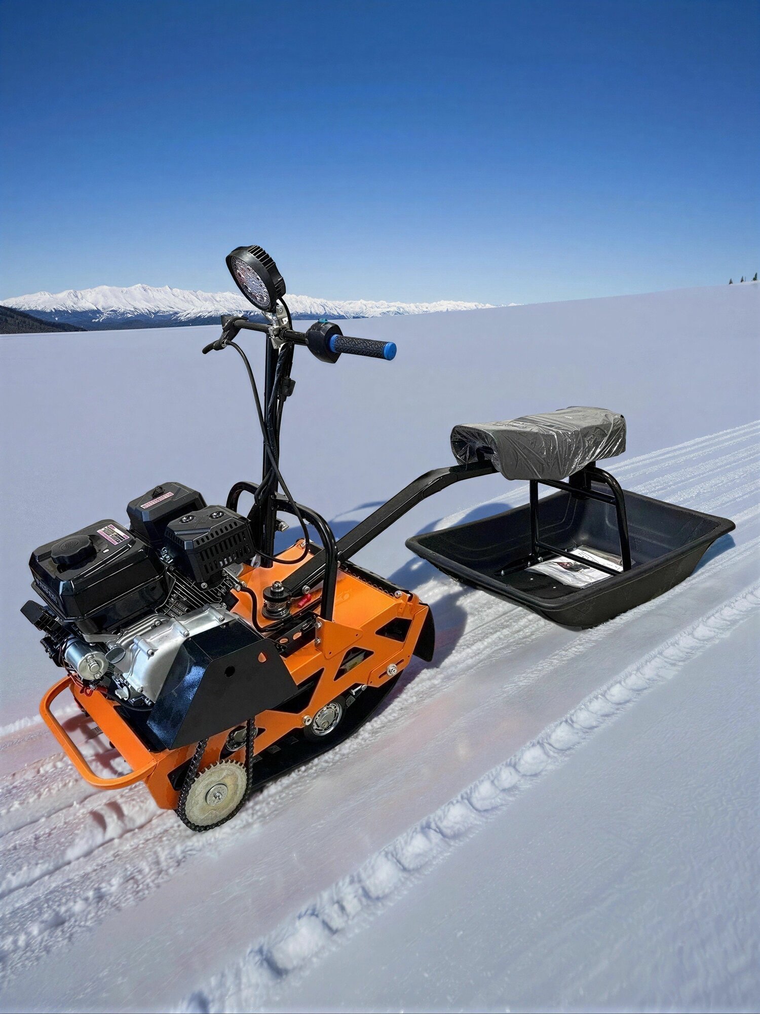 Мотобуксировщик компактный белка - 8L л. с, двигатель LIFAN KP230-R с автомат. сцепл.