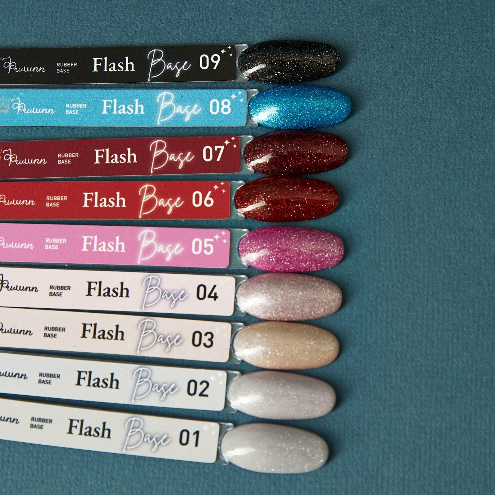 База для гель-лака, Луи Филипп, камуфлирующая Rubber Base Flash № 01, 15g