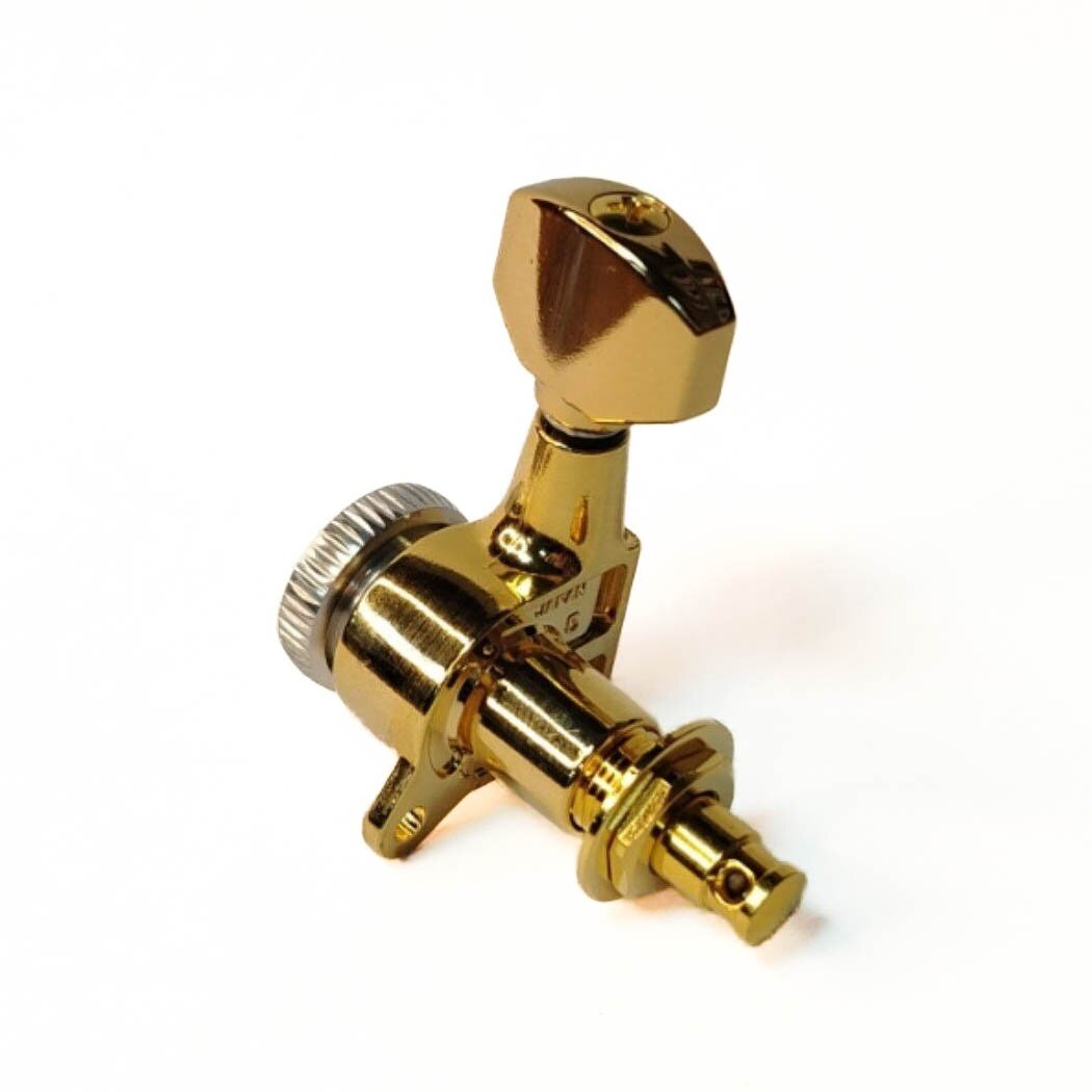 Колок одиночный GOTOH SG381-MGT-07-n, Ex-Long, левый, золотой