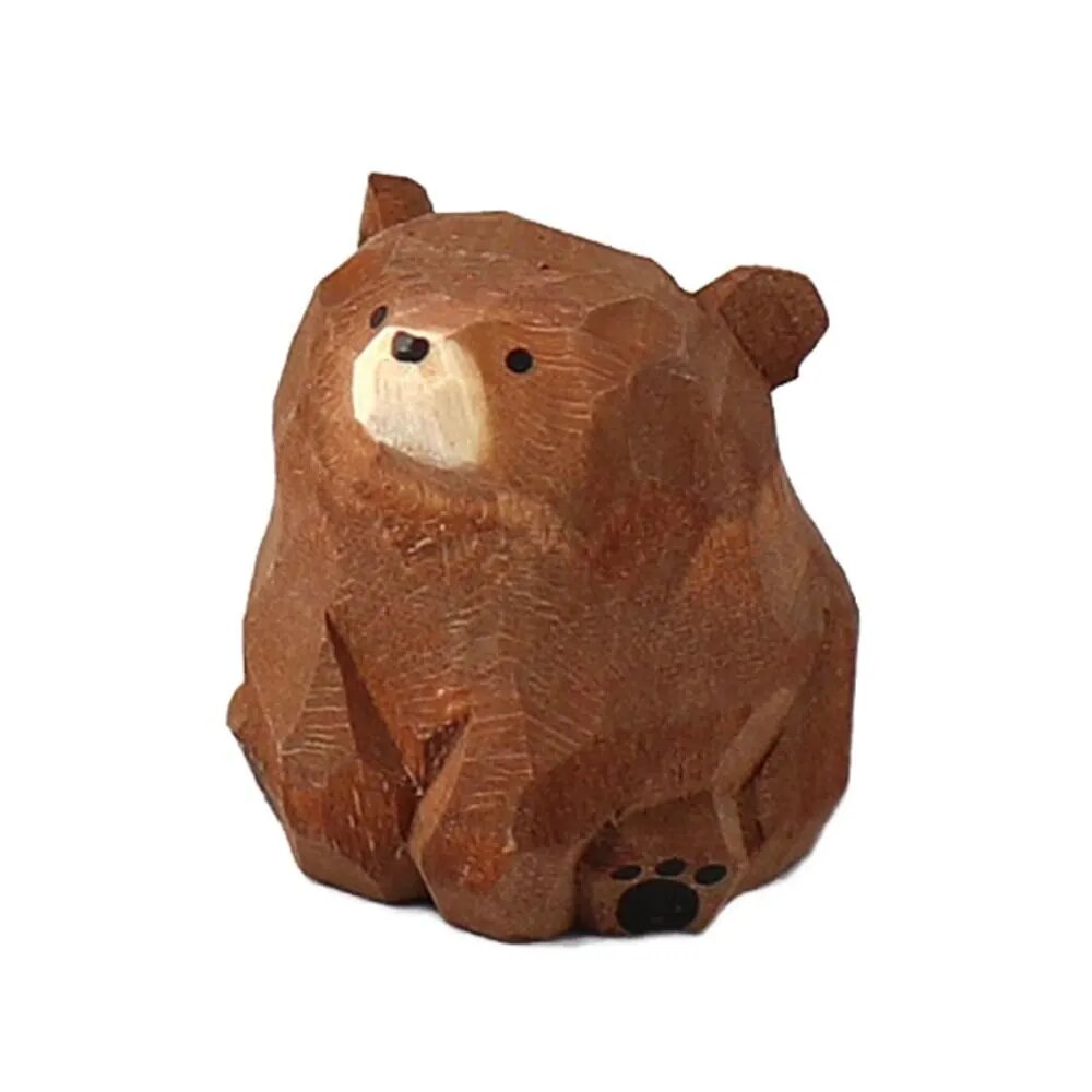 Деревянная фигурка медведя