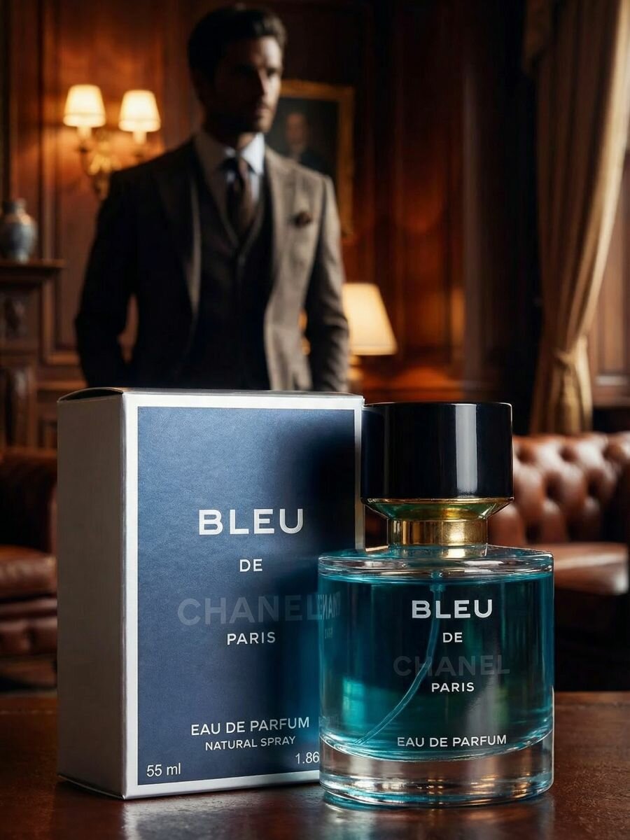 Духи мужские стойкие Bleu De - Блю 55мл арабские свежий аромат