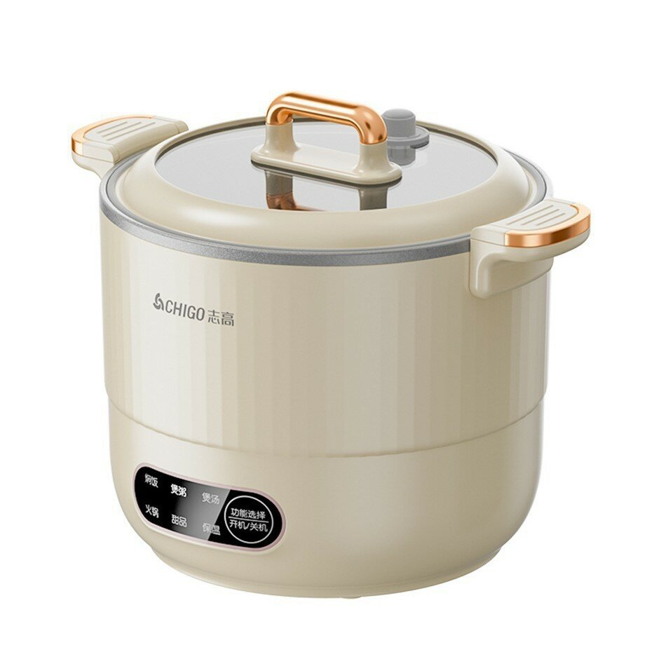 Рисоварка Zhigao, микродавление, домашняя, для общежития, многофункциональная, антипригарная рисоварка для каши и супа, маленькая рисоварка