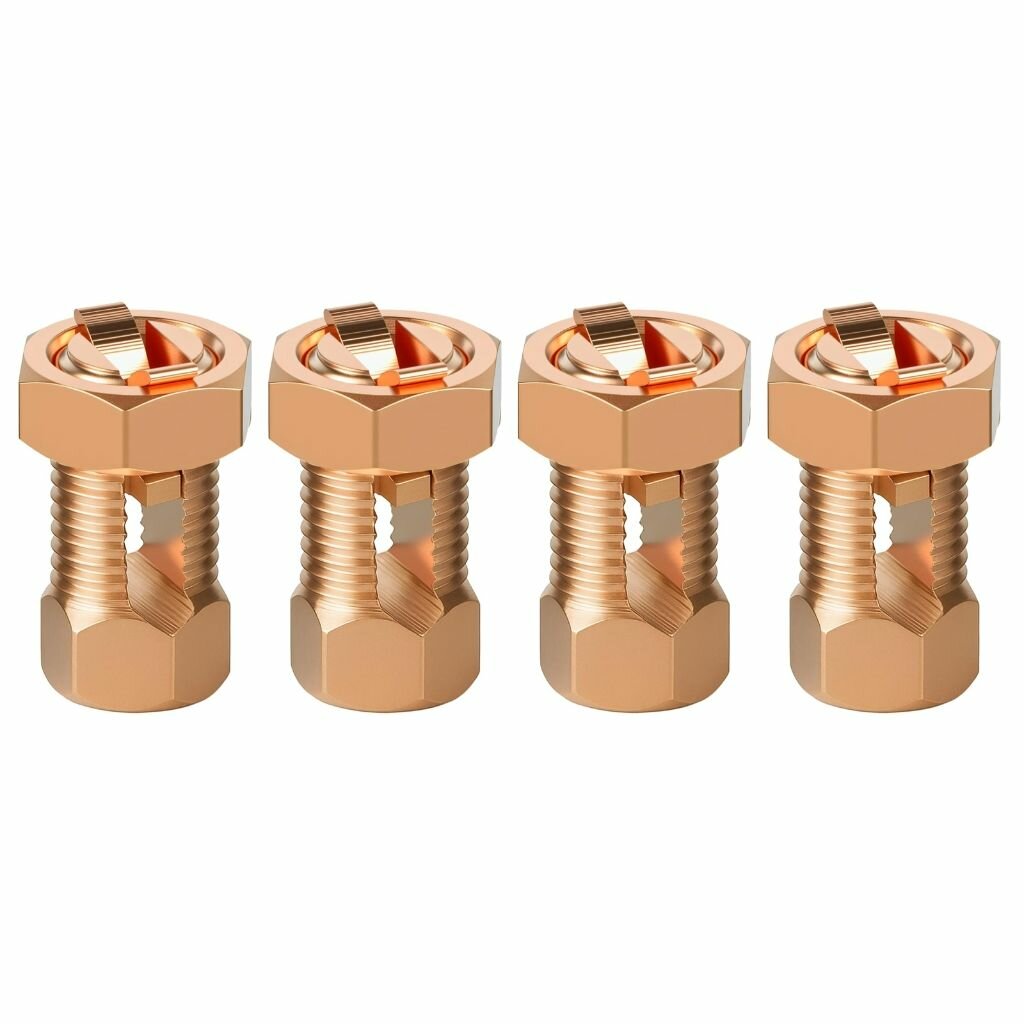 4шт открытый медный болтовой зажим TJ16