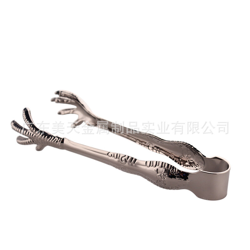 Металлические креативные щипцы для льда в форме когтя орла, утолщенные барные аксессуары, щипцы для еды, фруктов и сахара, щипцы для льда.