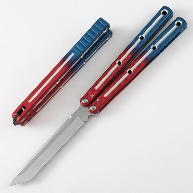 Новый уличный бабочка-нож Haiyan Yangjiang Tsunami, стандартный алюминиевый сплав, цельная ручка, многофункциональная игрушка без лезвия