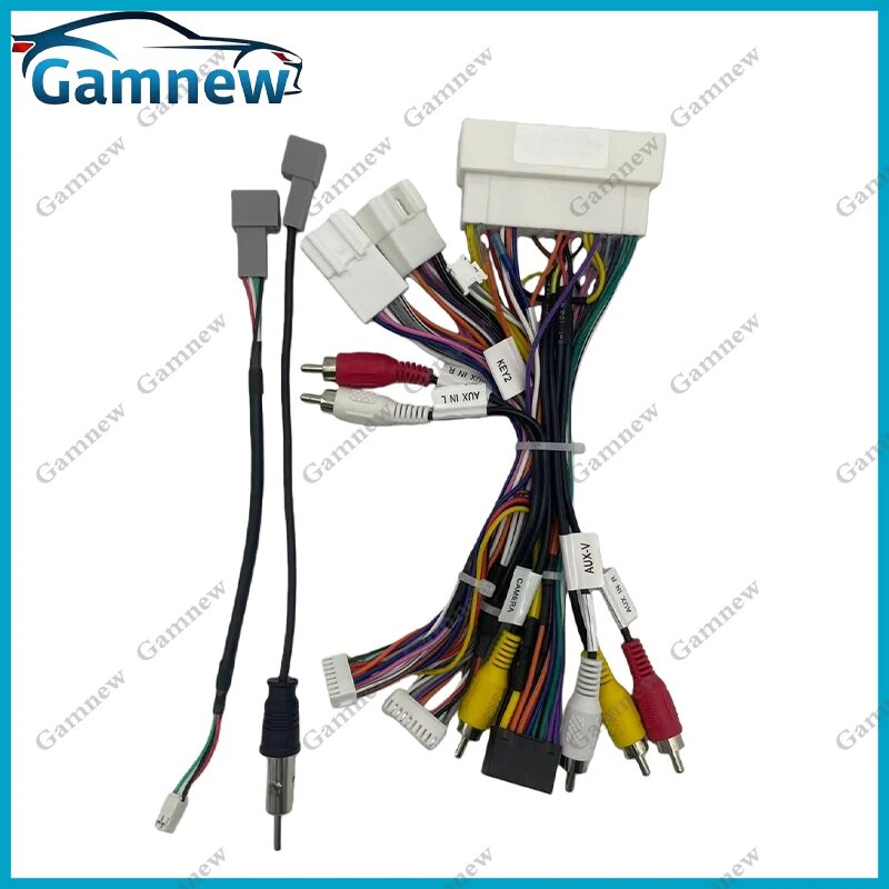 Автомобильный аудио 16-контактный жгут проводов с коробкой Canbus для KIA KX5 KX7 Hyundai Only Cable