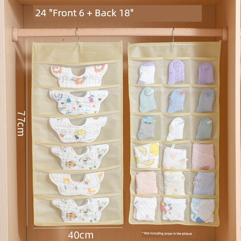 Детский органайзер с отделениями для носков, нижнего белья и нагрудников, тканевая подвесная сумка для хранения для