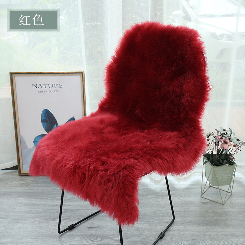 Поставка цельного ковра из овчины для спальни, прикроватного дивана, плюшевого коврика, окна, шезлонга, оптовая продажа