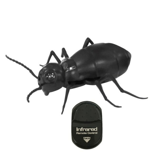 Инфракрасный РК дистанционного управления Животные насекомые Игрушка комплект Дети Дети взрослый Муравей Шутка Шутка Мальчик Домашняя кошка Собака РК Робот и Животное (Черный)