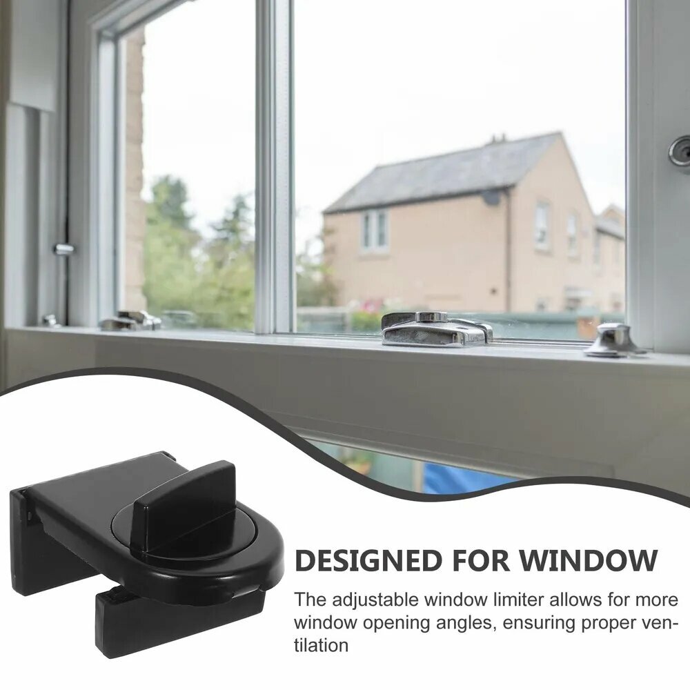 Замок Блокировки Для Окон, Из Пластика, Для Предотвращения Нарушений, 1 Упаковка