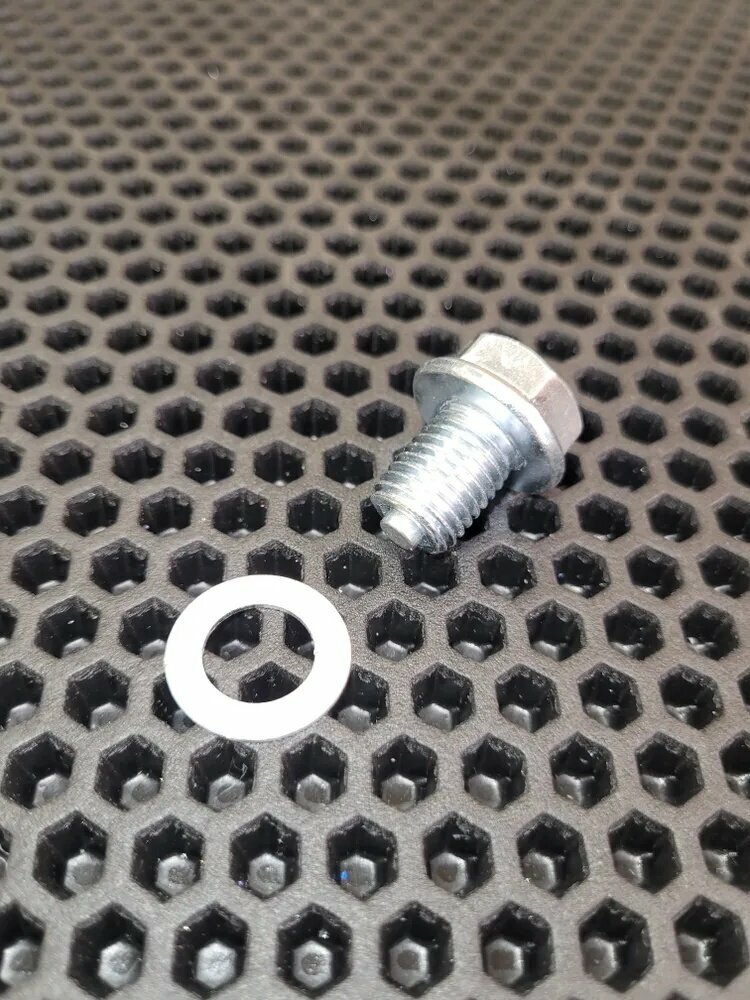 Болт слива масла с магнитом (для сбора стружки) для питбайка, скутера, мотоцикла HONDA CBR 600 F4 / M-12 шаг-1,5мм, L резьбы-14 мм KAYO IRBIS MOTOLAND BSE ALPHA DELTA YCF