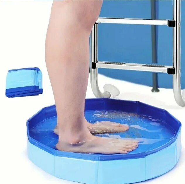 Портативное складное ведро для ванны на 1 шт, подходящее для входа в бассейн, многокомпонентные основные аксессуары для чистки бассейна