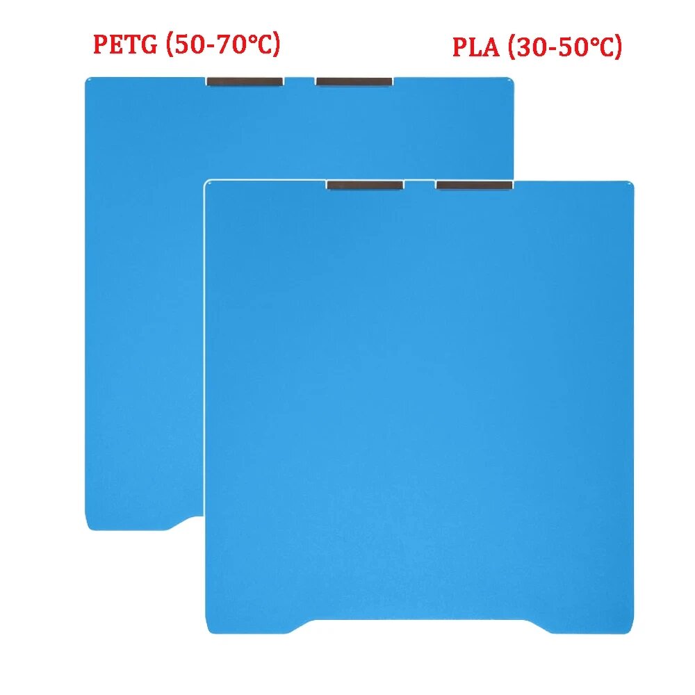 Двухсторонний подогреваемый стол PEI/PEO/PET/PEY для Синий, 270x293mm For K2, Blue Cold Plate