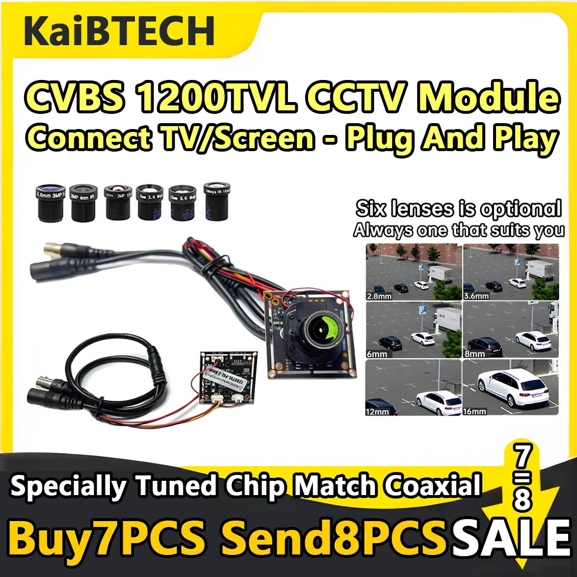 Аналоговая камера видеонаблюдения Clestech 1200TVL 3,6 мм ПАЛ, 3,6 мм