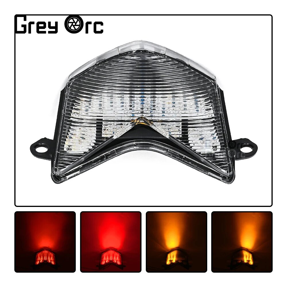 Интегрированный светодиодный задний фонарь для мотоцикла KAWASAKI Ninja ZX-6R ZX 6R 636 600 Z750S 2005 2006, лампа стоп-сигнала и указателей поворота