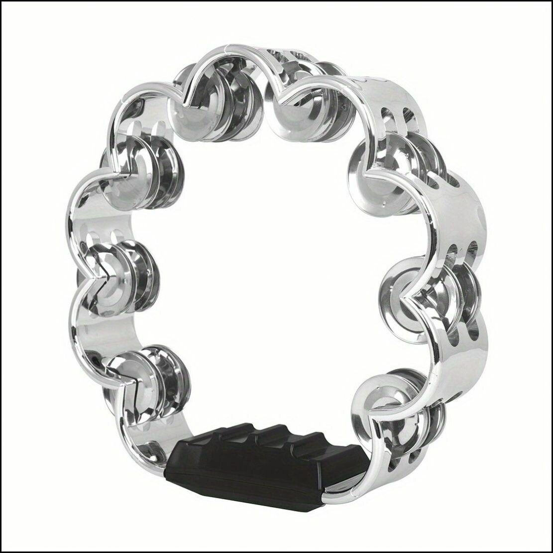 Эксклюзивный взрослый бубен металлический для концертов свадеб и вечеринок 1 шт