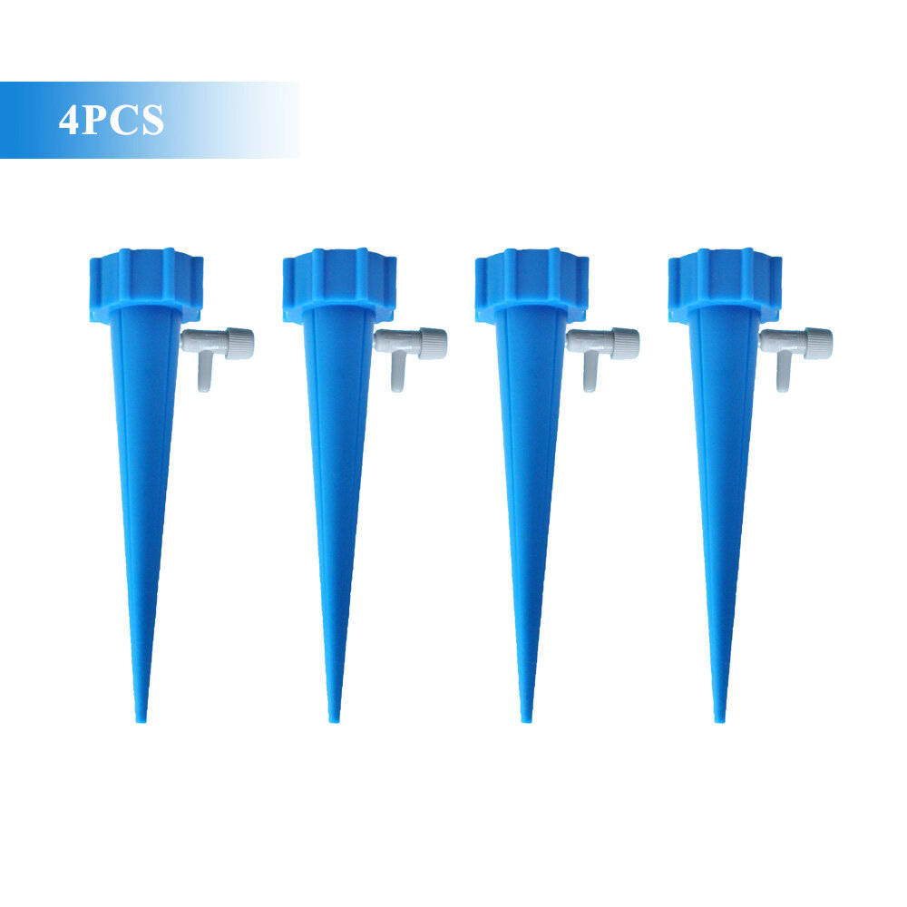 Автоматическое регулируемое устройство для полива с краном-контролем, дождевальный дроп-иригационный спринклер (Regular, 4 штуки), материал PP пластик, объем 0.75L-2L, для минеральных, напитковых бутылок, растений, горшков, комнатных растений, трав,