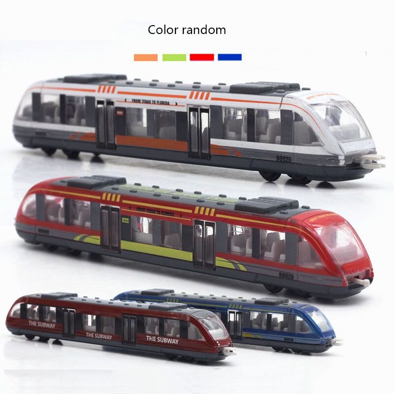 Игрушка модель поезда elegant alloy high speed subway, подарок для детей, случайный цвет