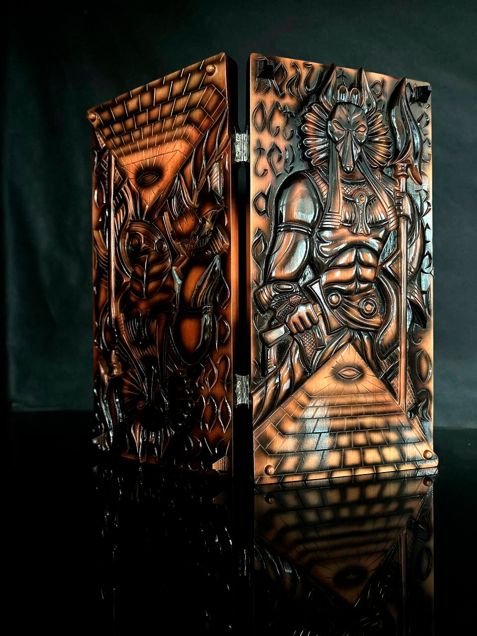 Нарды Анубис, ручной работы, большие, 60 см, египетский стиль