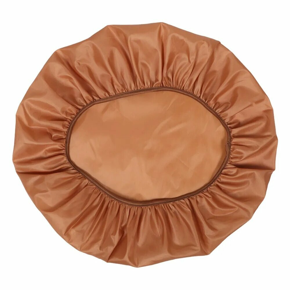 Круглый кофейный абажур из водоотталкивающей ткани для потолочных светильников, универсальный