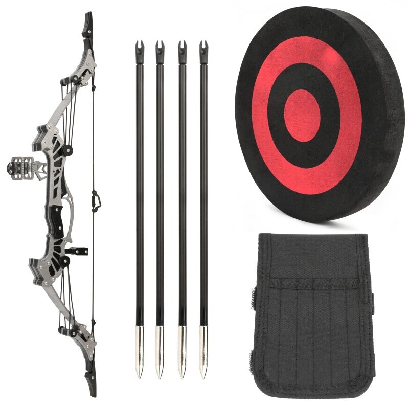 2026 Новейший мини-композитный лук, высокая мощность, орел, для отдыха в помещении, снятие стресса, стрельба по мишеням, роликовый лук, стрельба из нержавеющей стали