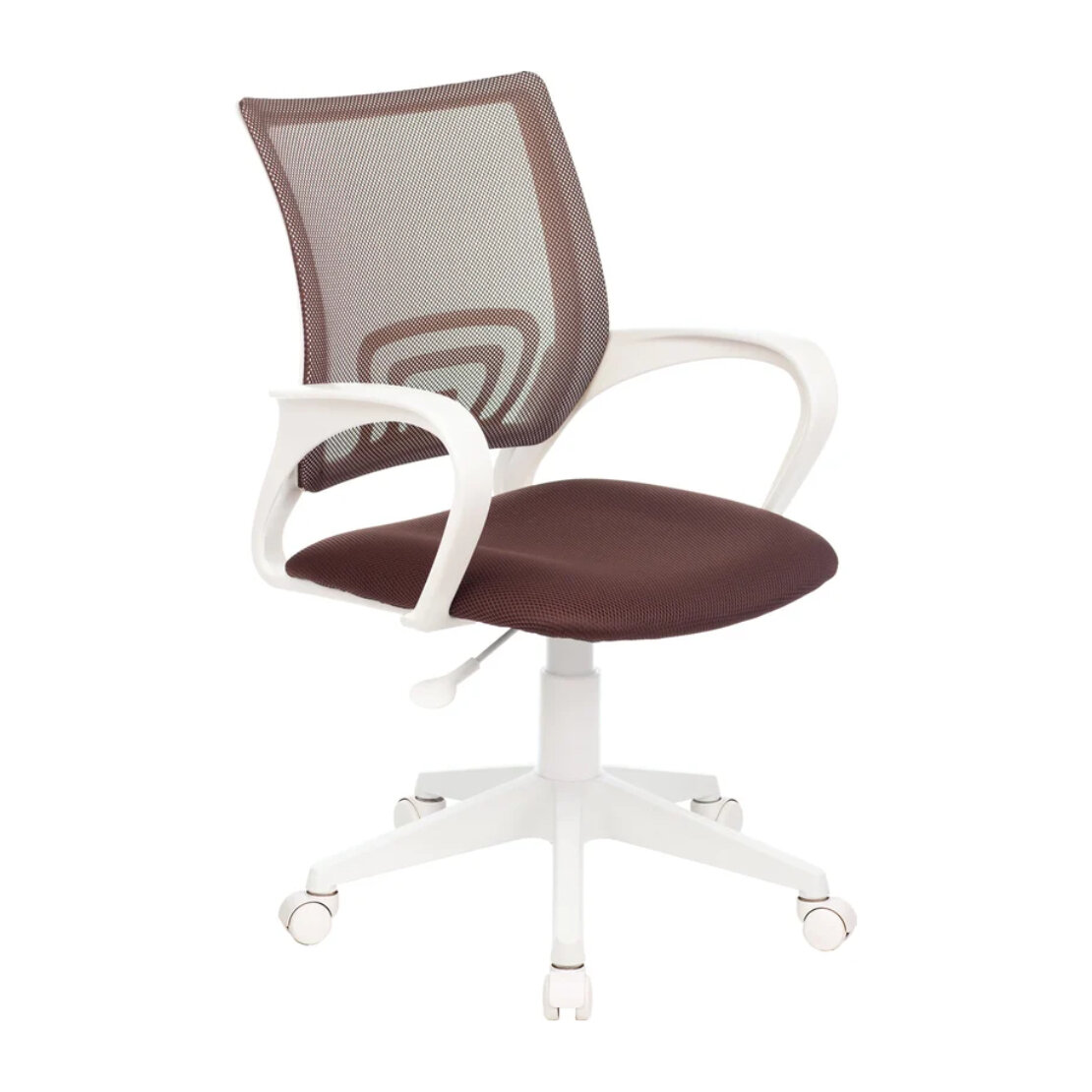 Кресло офисное Brabix Fly MG-396W (532398) нагрузка до 120 кг, ткань/сетка, регулировка высоты, коричневый