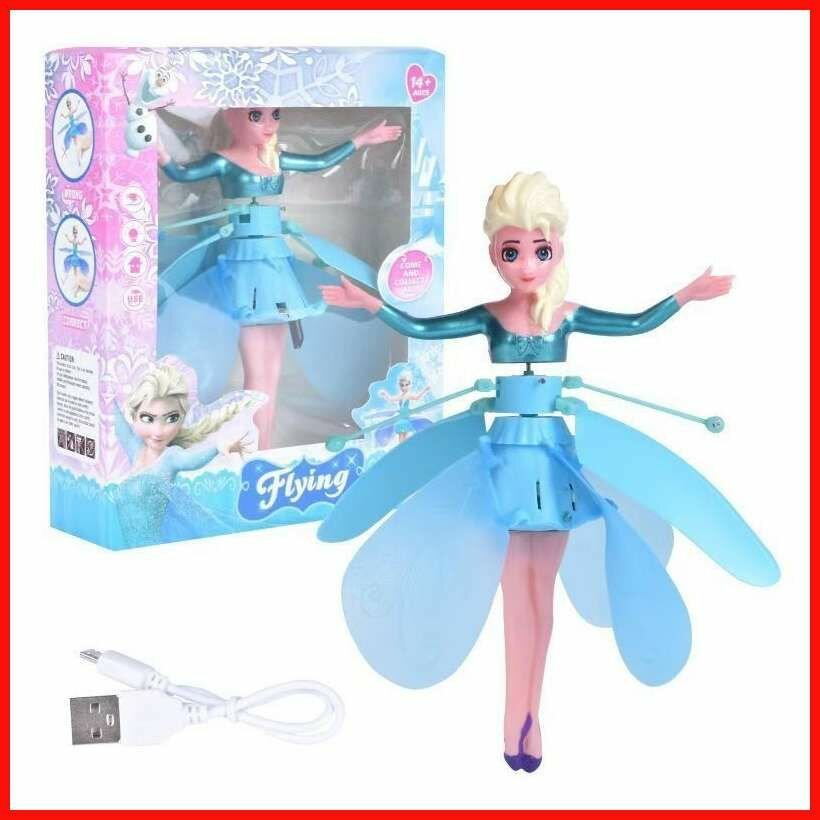 Жестовый пульт дистанционного управления с ИК-датчиком, USB-заряжаемая игрушка, летающая фея с хрустальными крыльями, интерактивная детская игрушка для детей от 3 лет.