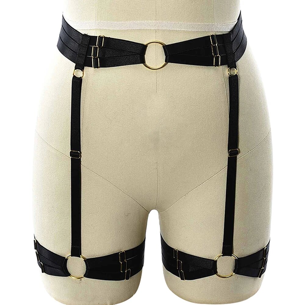 Черный BODY HARNESS ремень для тела P0222-black