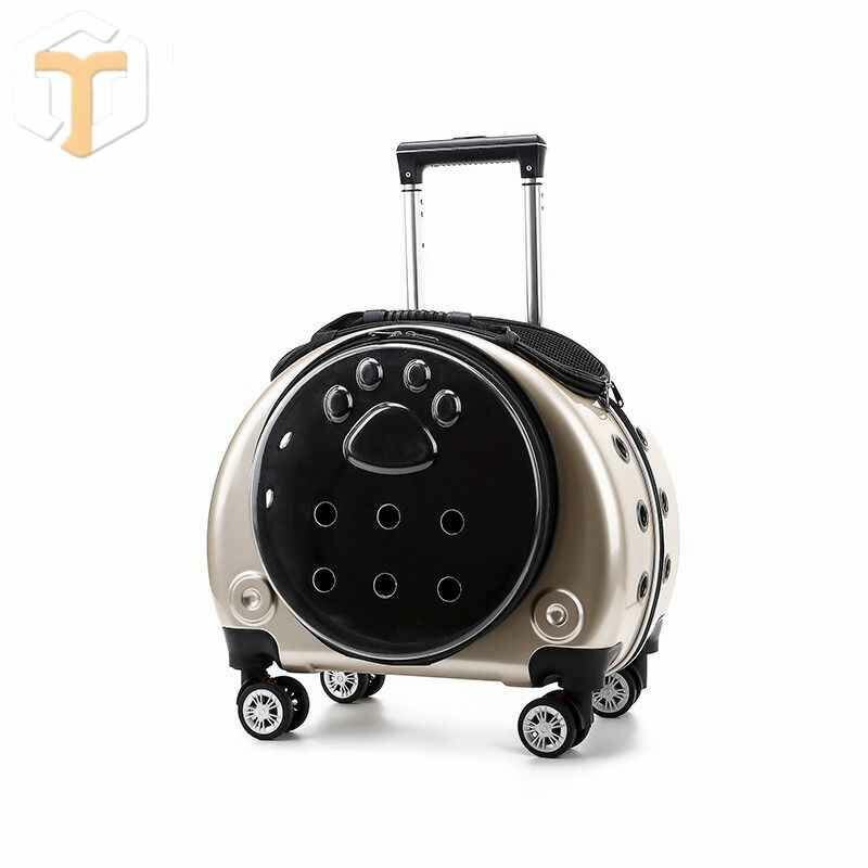 Рюкзак-чемодан на колесиках для кошек и собак / Переноска для животных два в одном