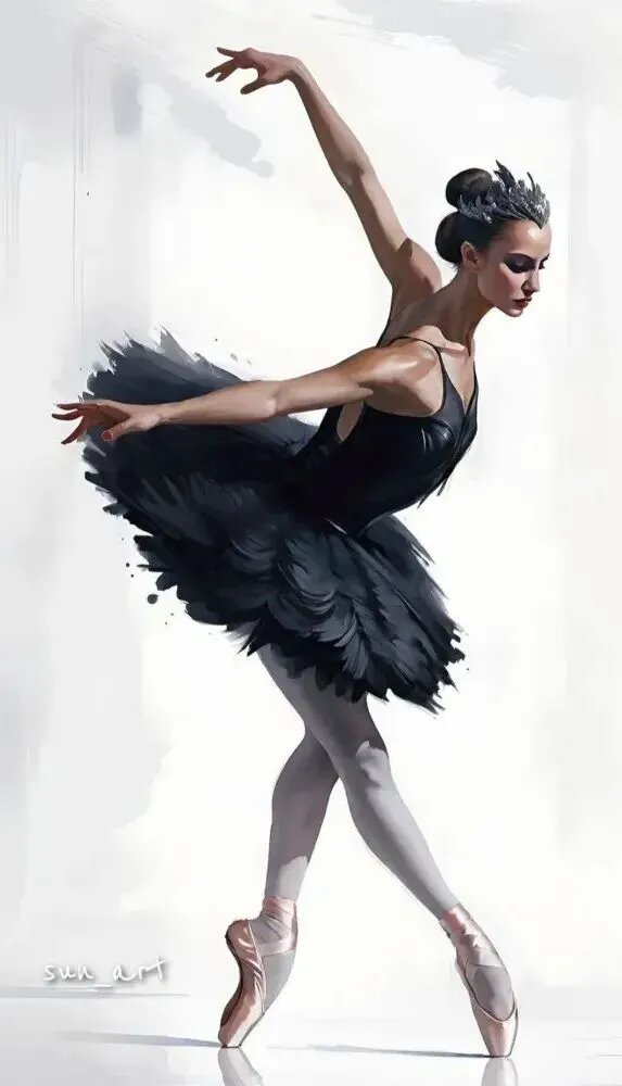 Алмазная Мозаика "Девочка Балерина" 40x50 См Алмазная Вышивка / Картина Стразами Подарков / Украшения