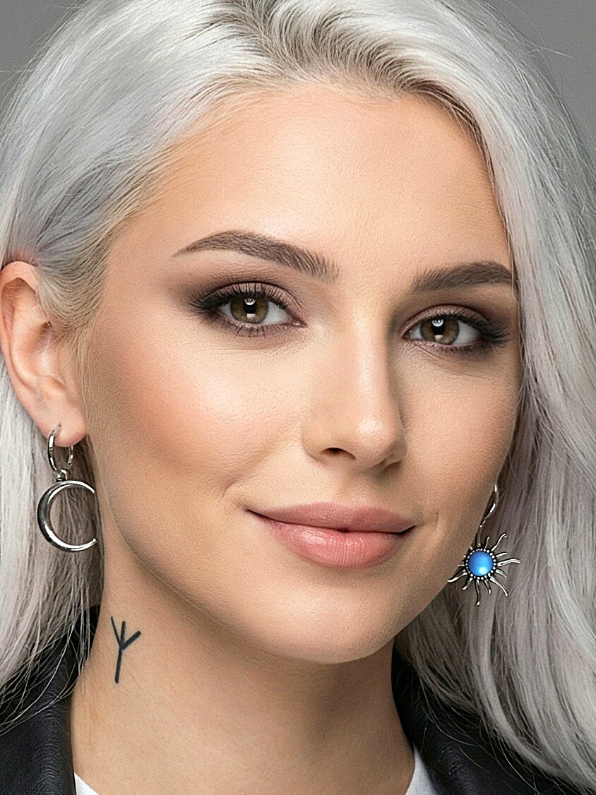 Серьги-трансформеры, славянский оберег, искусственный камень