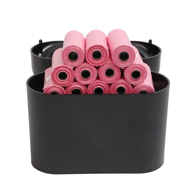 Коробка для мусора на дверь автомобиля с 5 рулонами мусорных пакетов - универсальный органайзер