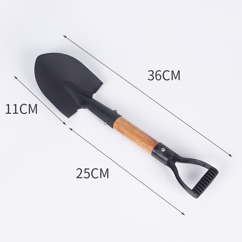 Садовая лопата, многофункциональная, маленькая, с острым квадратным наконечником, для копания песка, снега, почвы, морского добычи, маленькая лопата